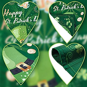 Chuangdi Happy St Patricks Day Garden Flag Spring Double Sided Saint Patty's Day Flag House Yard Shamrocks Flag for Terraces Porches Yards Holiday Decor Gifts (12 x 18 Inch)