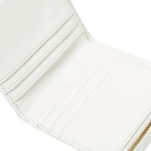 Steve Madden JEM Bifold Card Case, White Gold