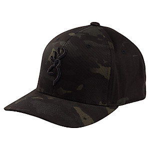 Browning unisex adult Browning Cap Phantom Multicam Blk S M, Multicam Black, Small-Medium US