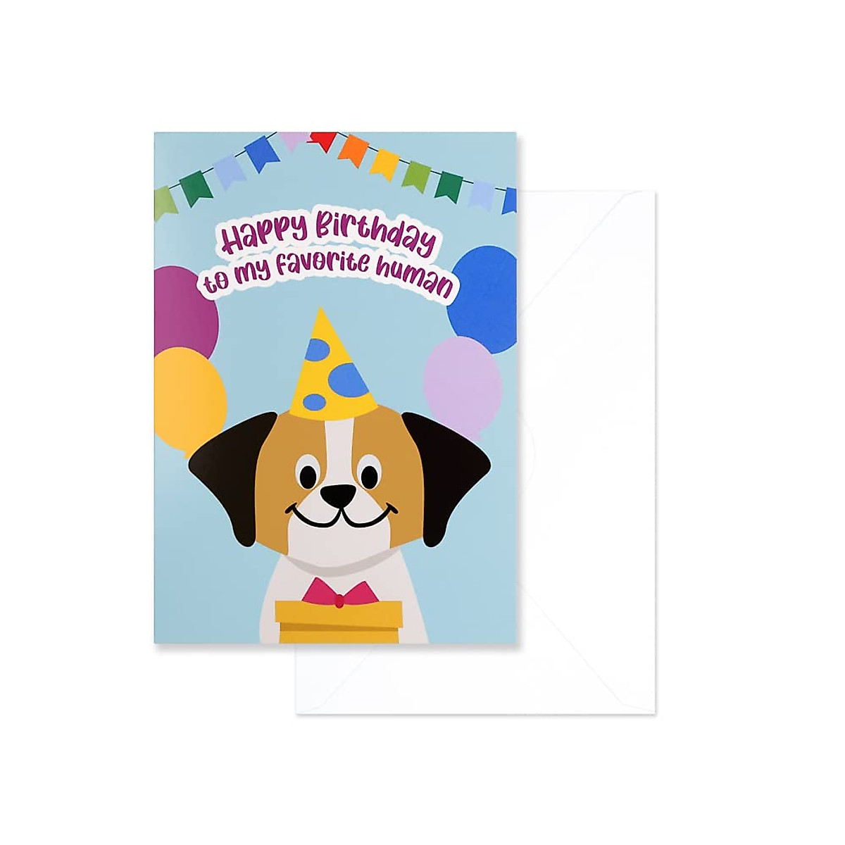 12 Large Kids Happy Birthday Cards 5 x 7 Inch – 12 Premium Children Birthday Cards For Him & Her with Illustrated Dogs, Cats, Space Rockets, Planets, and Cute Furry Characters Printed on Thick 350 GSM