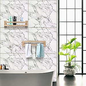 BIROLA Nursery Book Shelves Set of 4,Wood Floating Nursery Shelves for Wall,Wall Bookshelves for Kids，Bathroom Decor, Kitchen Spice Rack (Set of 4)