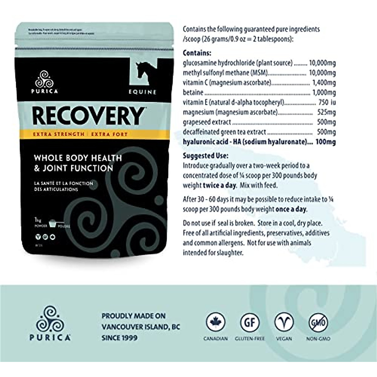 Recovery EQ with Hyaluronic Acid, 2.2 lbs (1 Kg)