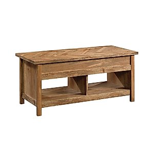 Sauder Cannery Bridge Lift Top Coffee Table, L: 43.15" x W: 19.45" x H: 19.02", Sindoori Mango finish