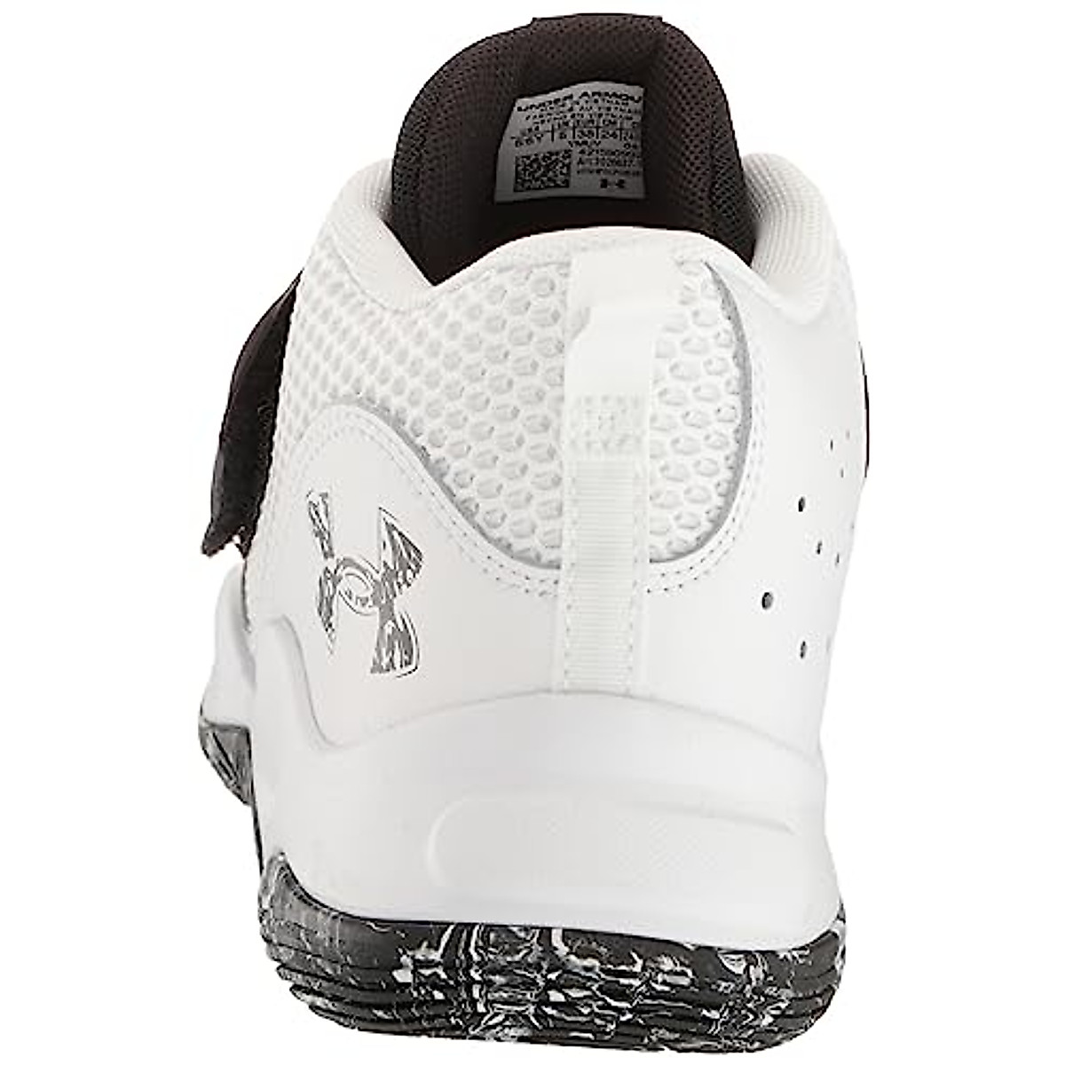 Under Armour Unisex Grade School Zone Basketball 2, (101) White/White/Black, 3.5, US