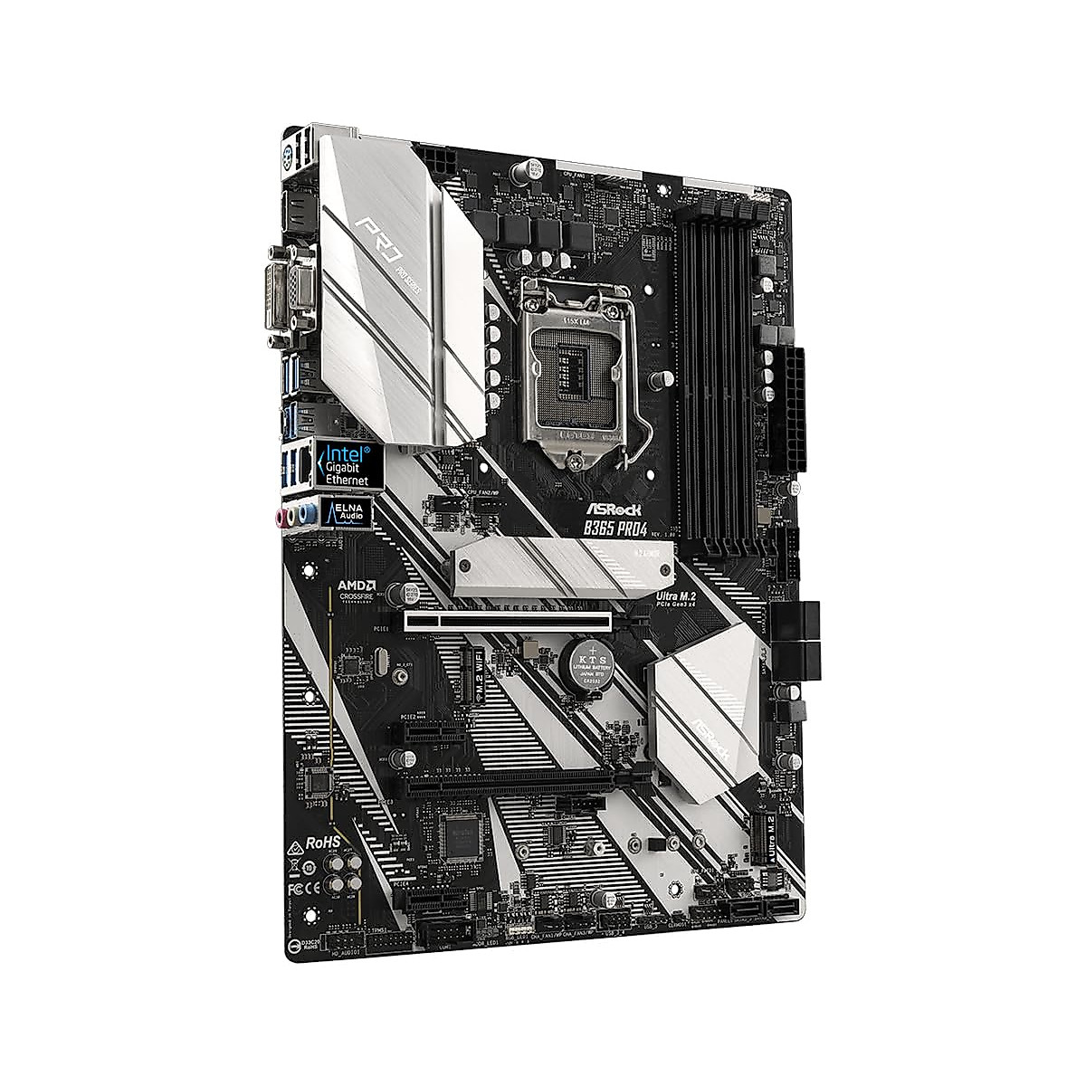 ASROCK MB B365 PRO4 LGA1151/ Intel B365/ DDR4/ Quad CrossFireX/ SATA3&USB3.1/ M.2/ A&GbE/ ATX Motherboard