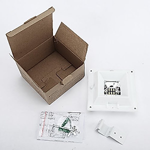 HOSHINE(2 Pack) Solar Powered Gutter Lights Security Light Outdoor Solar Powered 6 LED Waterproof Durable Fence Driveway Garden Patio Path Decking Light Made for Quality Outdoor Life