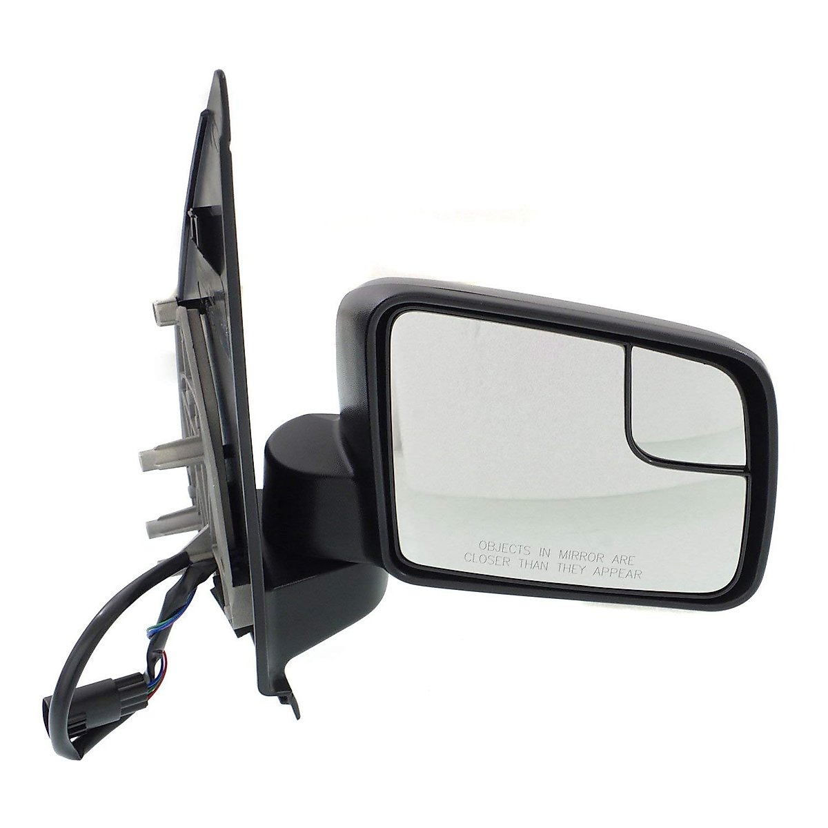 Kool Vue Passenger Side Power Mirror for Ford Transit Connect 2011-2013 With Spotter Glass Textured Built From October 4 2010