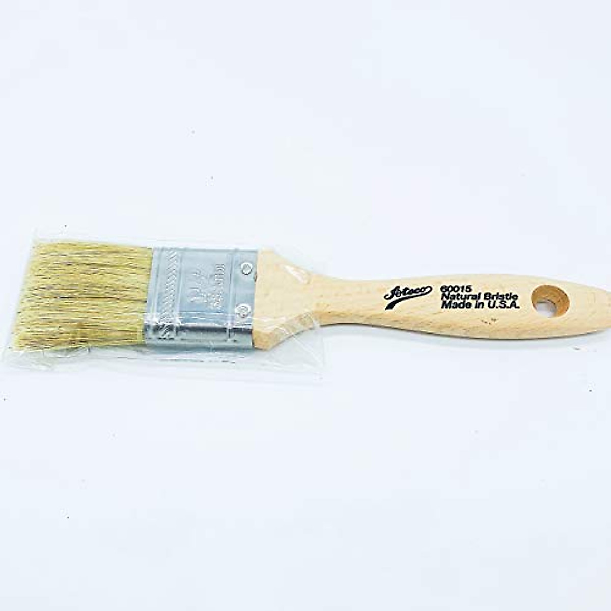 Ateco 60015 Pastry Brush - 1.5 Inch Natural Wood Boar Bristles Made in the USA - Kitchen Pastry Basting Brush