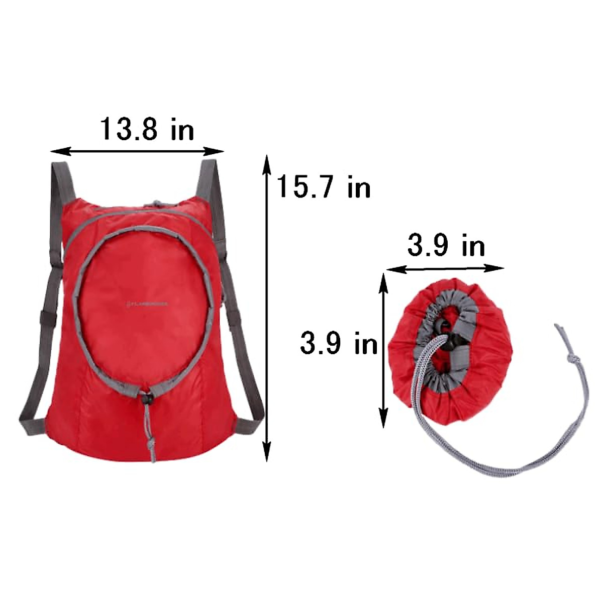 Scotry Ultra Lightweight Packable Travel Backpack, Man Women Foldable Handy Daypack for Camping Outdoor Hiking Cycling (Orange)