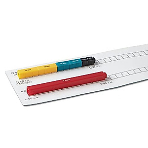 hand2mind Elapsed Time Rods, Telling Time, Math Manipulatives, Clocks for Kids Learning to Tell Time, Classroom Supplies for Teachers Elementary, Analog Clock Learning (Set of 74)