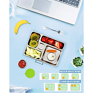 ENTESI Salad Dressing Container, Stainless Steel Condiment Containers with Lids Fits in Bento Box for Lunch Leakproof Reusable Small Sauce Cup Food Dip Snacks Storage