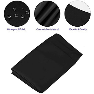 Black Waterproof Hair Salon Cape Professional Barber Cape with Metal Snap Closure Hair Cutting Cape (Black-5 Pack)