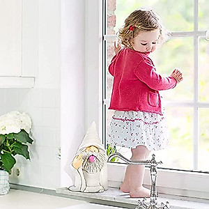 Tirifer Garden Gnome, Wizard Gnome 3D Dwarves, Polyresin Outdoor Sculpture Stick Out Tongue Gnome Statue Garden Figurine Art Garden Decoration for Lawn Yard Balcony Porch Patio