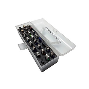 TECH STORE ON Flash USB Thumb Drive Holder Storage Organizer Case | Antistatic and Shockproof (plastic, medium, holds 24 USB slots)