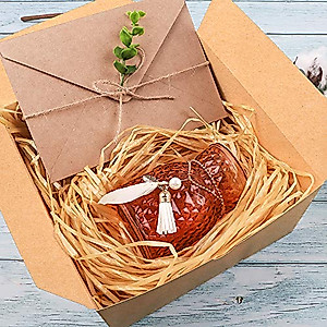 Moretoes Brown Gift Boxes Kraft Boxes 15 Pack 8x8x4 Inches, Paper Gift Cardboard Boxes with Lids for Christmas Gifts, Bridesmaid Proposal Boxes, Cupcake Boxes, Crafting Gift box