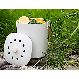 Bamboozle Food Compost Bin, Indoor Food Composter for Kitchen (Natural)