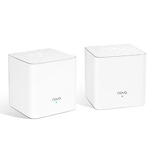 Tenda Whole Home Mesh WiFi System - Dual Band AC1200 Router Replacement for SmartHome,Works with Amazon Alexa for 3000 sq.ft 3+ Room Coverage (MW3 2PK)