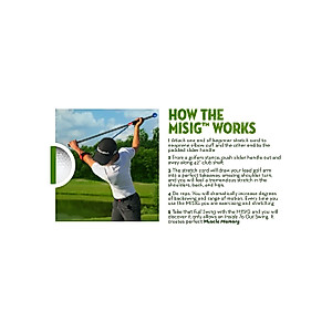 The Most Important Stretch in Golf - A Device, Golf Stretch, Golf Exercise, Golf Swing Train in One Motion. Perfect Practice Warm-Up. Shaft for Strength, Rhythm, Golf Stretching Device. Indoor/Outdoor