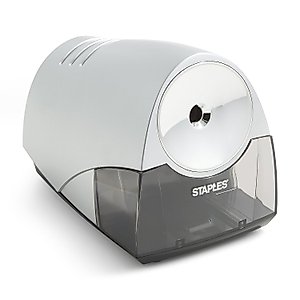 STAPLES Electric Pencil Sharpener, Gray/Silver, 2/Pack (21835VS)