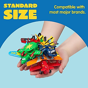 JOYIN 16 Pcs Pull Back Airplane Toys, Boys Plane Playset, Aircraft Incl Helicopter Toys, Fighter Jet Toys, Bomber Toys, Biplane Toy, Gifts for Toddler Kids 3+ Years Old, Kids Presents Toys