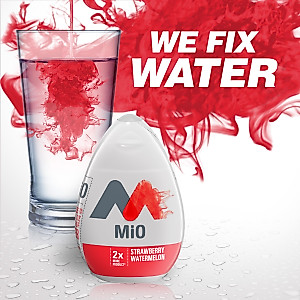 MiO Strawberry Watermelon Liquid Water Enhancer, 2X More, 3.24 Fl Oz Bottle, As Seen on TikTok