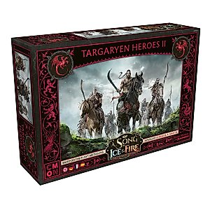 CMON A Song of Ice and Fire Tabletop Miniatures Targaryen Heroes II Box Set - Lead Legendary Heroes in Battle, Strategy Game for Adults, Ages 14+, 2+ Players, 45-60 Minute Playtime, Made