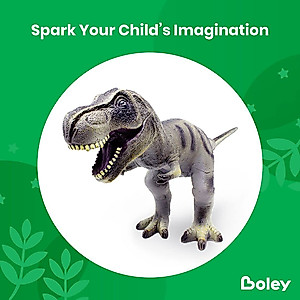 Boley Jumbo 22" Soft Jurassic T-Rex - Educational Dinosaur Figure for Rough Play, Party, and Toddler Gift