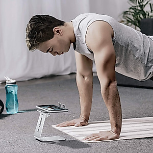 OMOTON C3 Cell Phone Stand for Desk, Larger and Exceptionally Stable, Adjustable Phone Cradle Holder with Bigger Body & Longer Arm, Compatible with iPhone 14, Tablets (7-10") and More, Silver