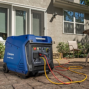 Westinghouse Outdoor Power Equipment 4500 Peak Watt Super Quiet Portable Inverter Generator, Remote Electric Start with Auto Choke, Wheel & Handle Kit, RV Ready, Gas Powered, Parallel Capable