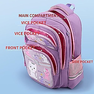 HAPIKI Kawaii Backpack with Cute Accessories 14 Inch Laptop Casual Travel Daypacks New Semester Gifts Aesthetic Bag (01-pink,15.6 inch)