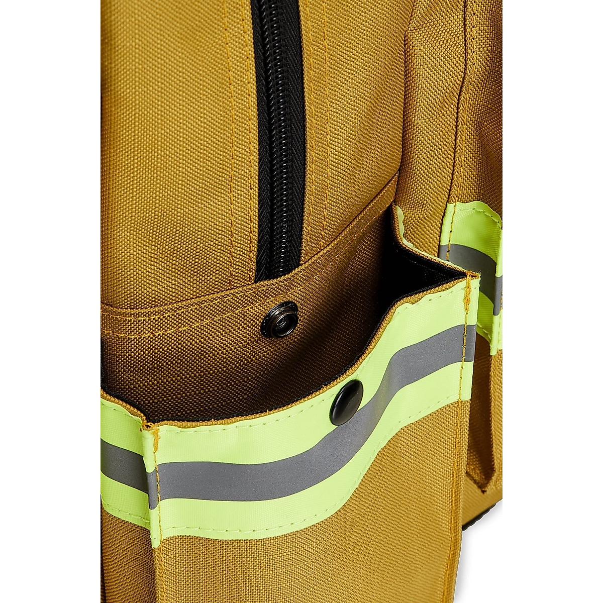 LINE2design Elite Firefighter Gear Bag - Fireman Premium Rescue Turnout Fire Gear Bag with Shoulder Strap - Yellow