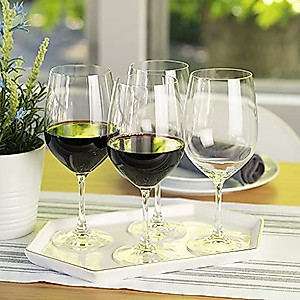 Spiegelau Vino Grande Bordeaux Wine Glasses Set of 4 - European-Made Crystal, Classic Stemmed, Dishwasher Safe, Professional Quality Red Wine Glass Gift Set - 21.9 oz