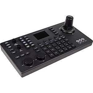 PTZOptics 30X-SDI Live Streaming Broadcast Camera, Gray+ PTZOptics Superjoy IP & Serial PTZ Joystick Controller+ Wall Mount