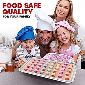 1 Pack Oven Liners & 1 Pack Baking Sheets Heavy Duty Nonstick for Bottom of Electric Oven Protectors