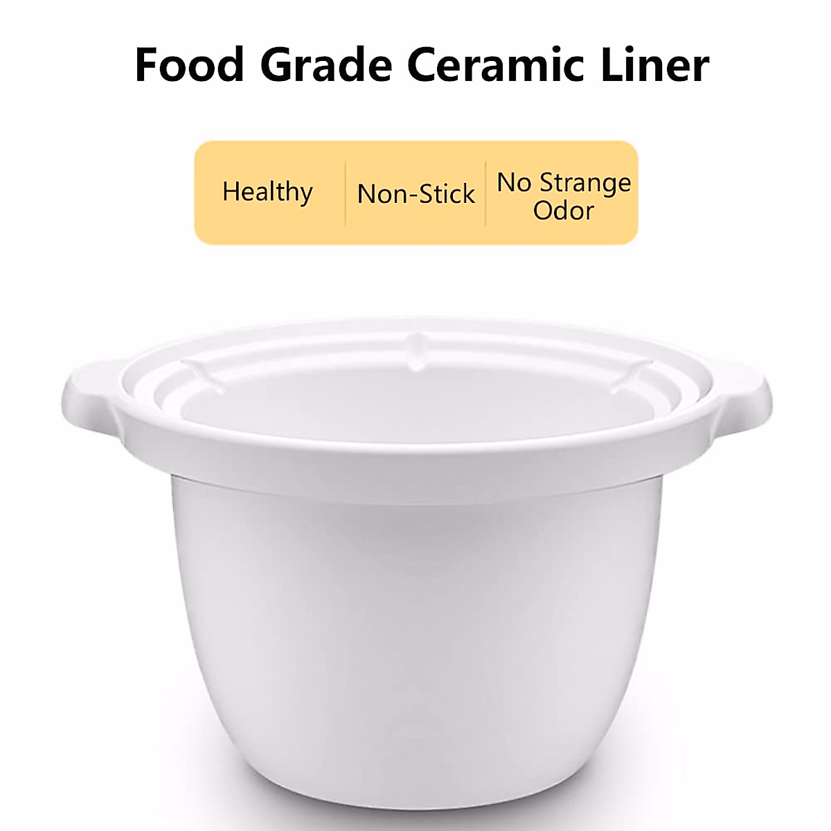 TIANJI Electric Stew Pot for Baby, Ceramic Slow Cooker for Congee & Soup with Growth Stage, 1.3L, Pink