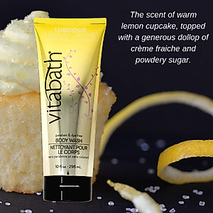 Vitabath Luscious Lemon Creme Body Wash for Unisex - 10 oz Body Wash