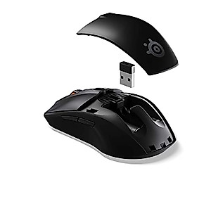 SteelSeries Rival 3 Wireless Gaming Mouse – 400+ Hour Battery Life – Dual Wireless 2.4 GHz and Bluetooth 5.0 – 60 Million Clicks – 18,000 CPI TrueMove Air Optical Sensor,Black