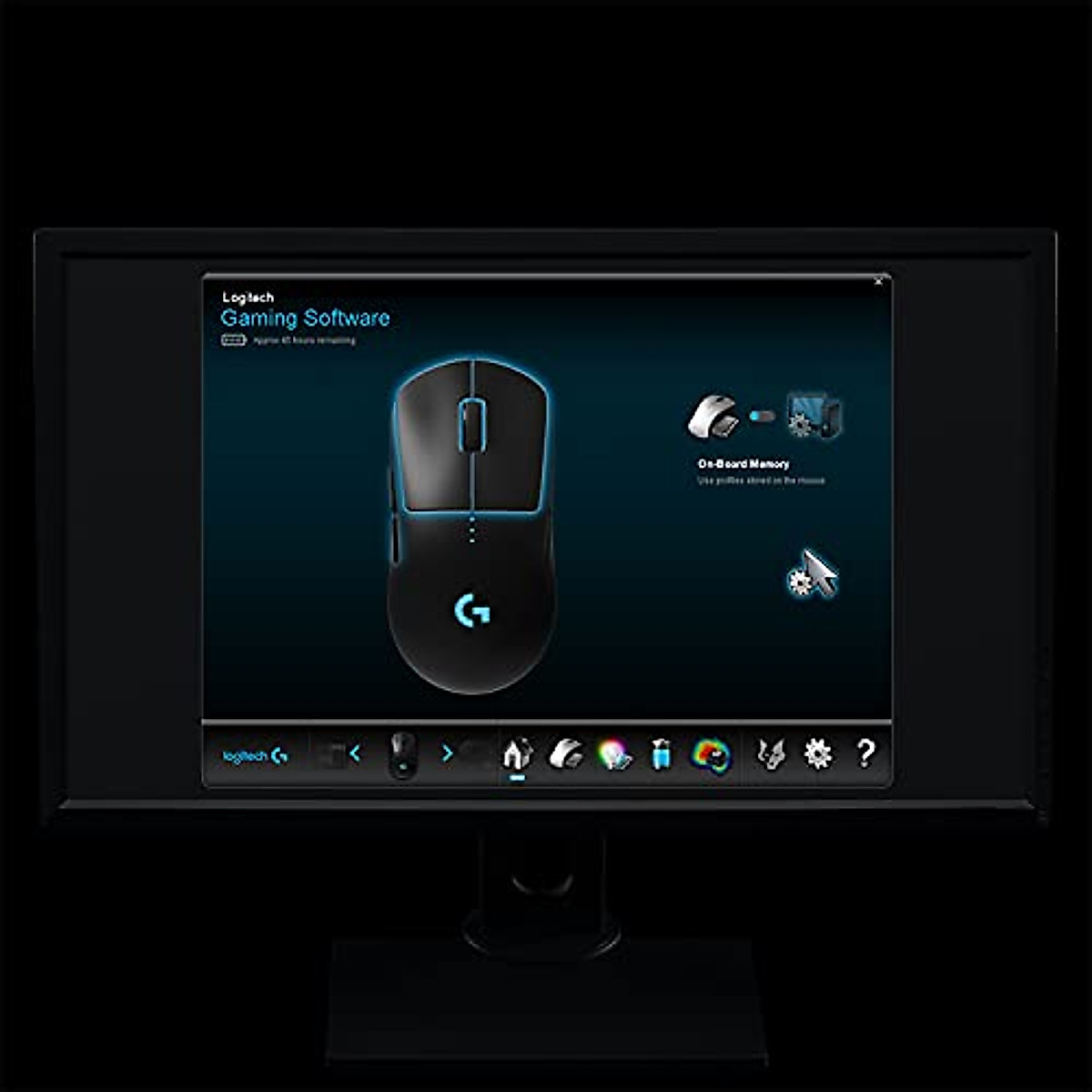 Logitech G PRO Wireless Gaming Mouse, Hero 16K Sensor, 16,000 DPI, RGB, Ultra Lightweight, 4 to 8 Programmable Buttons, Long Battery Life, On-Board Memory, Built for Esport, PC / Mac - Black