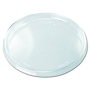 Dart 20DLCR Clear Non-vented Dome Lid (Case of 1000)