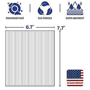 Eparé Swedish Dish Cloths & Cellulose Sponge Cloth - 8 Pack Blue Reusable Dish Cloth - Disposable Dish Cloths for Washing Dishes - Washable Swedish Dish Clothes - Sponge Cloths Kitchen Reusable