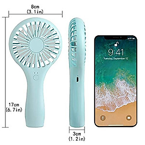 TriPole Handheld Fan Mini Personal Fan Bundle Strong Wind Battery Operated USB Fan Adjustable Speed Personal Small Fan Cute Design for Women Girls Kids Eyelash