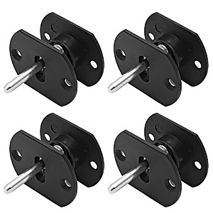 Cionyce 4 Pcs Sectional Couch Connectors, Pin Style Furniture Connector Sectional Sofa Connector Bracket(Black)