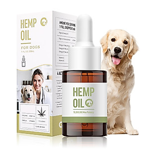 T-RUNHEMP|Hemp Oil for Dogs - Calming You Tailed Friends with Hemp Oil,Help Pets with Joint Pain,Anti-Inflammatory，Anxiety Stress ，Skin and Coat Health，Dog Calming