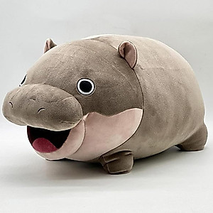 SUPERBE Moo Deng Plush Toys, MooDeng Hippo Plush Pillow, Moo Deng Hippopotamus Plushie Doll, Cute Soft Stuffed Animals for Kids Fans Christmas Birthday Gift