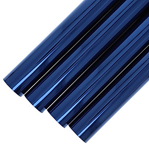 Juvale 4-Pack Blue Cellophane Wrapping Roll for Gift Baskets and Crafts, 17 Inches x 10 Feet Each