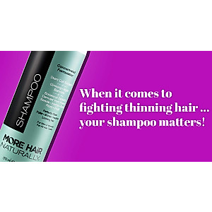 More Hair Naturally TRIPLE STEM CELL SHAMPOO: State Of The Art Hair Improvement For Extra volume, Fullness and Improved Scalp Health
