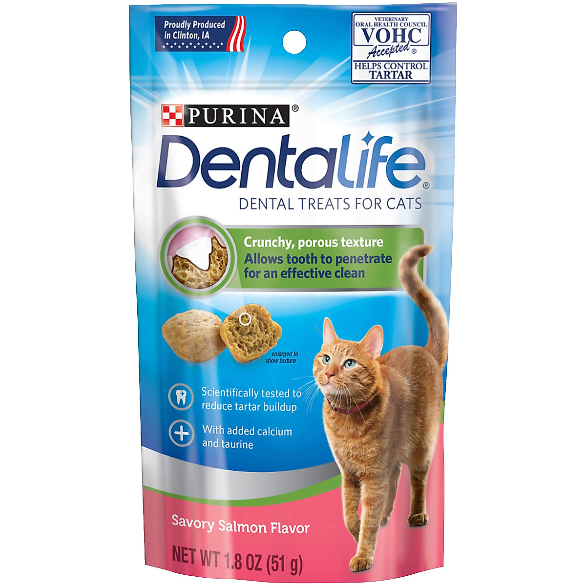 Purina Dentalife Dental Treats For Cats Savory Salmon