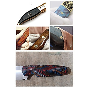 NC HAISDA Mosaic Pins for Knife Handle Custom Knives Blank Scales Grips Blades, EDC Pocket Hunting Folding Knives Pivot Pin, 9.5cm (B, 5mm)