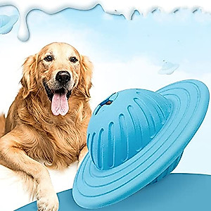 New Dog Toy Ball Pet Supplies Molar Toy Hot Rubber Flying Saucer Cats and Dog Toy Leaking Ball