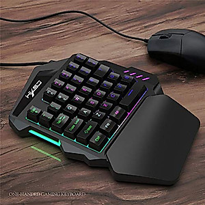 35 Keys One-Handed RGB Mechanical Gaming Keyboard